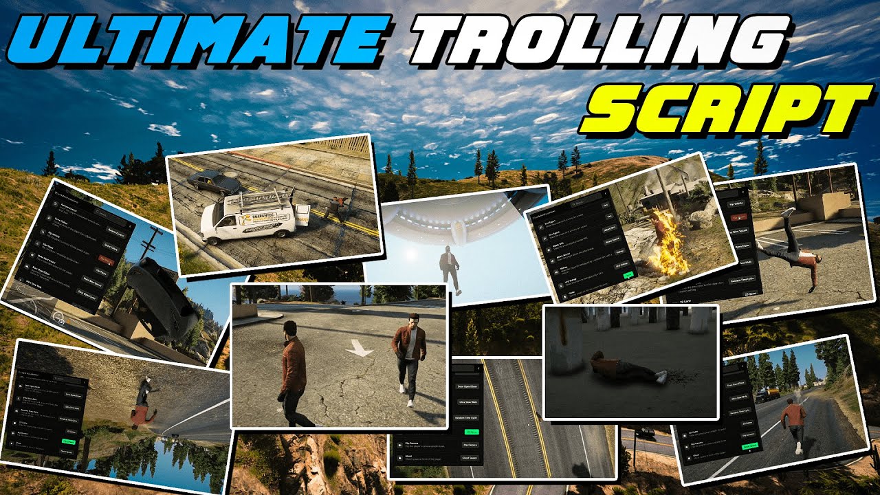 Free Ultimate Trolling Script | Mod Menu | Admin Troll Menu | QBCore/ESX | FiveM Tutorial #153