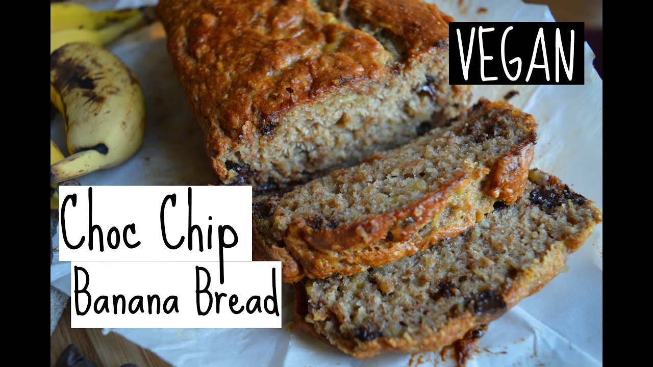 SIMPLE VEGAN BANANA BREAD | choc chip style