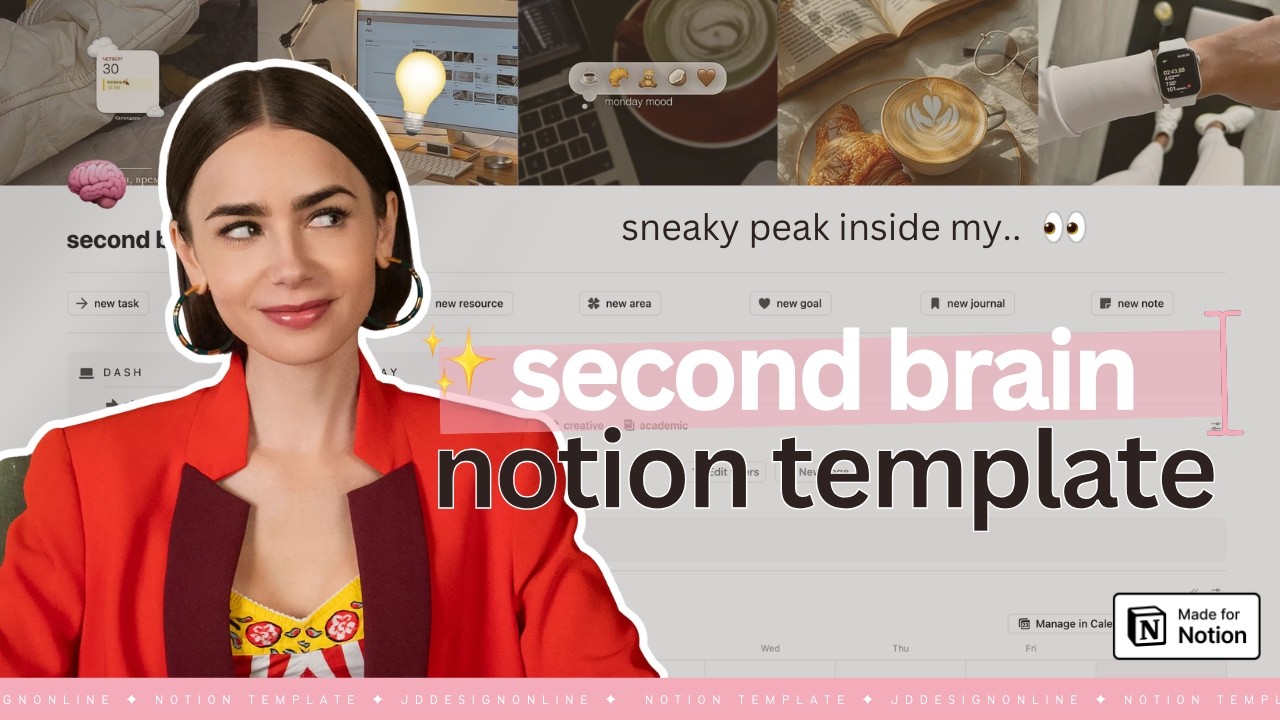 🧠 notion second brain template — full walkthrough & tour | para method, all-in-one life planner 🌿