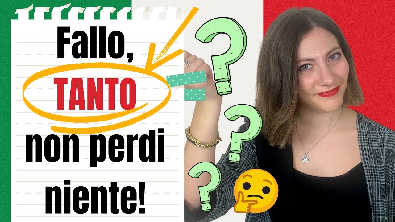 The meaning of the word “TANTO” and its different uses in Italian ...