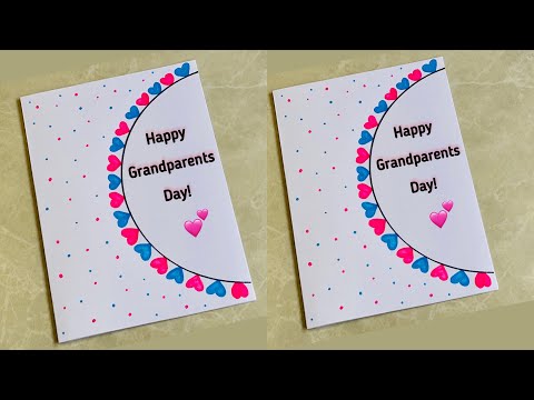 Beautiful White paper Card idea For Grandparents🥰| Easy Greeting card without glue| #shorts #short