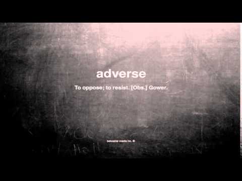 What does adverse mean