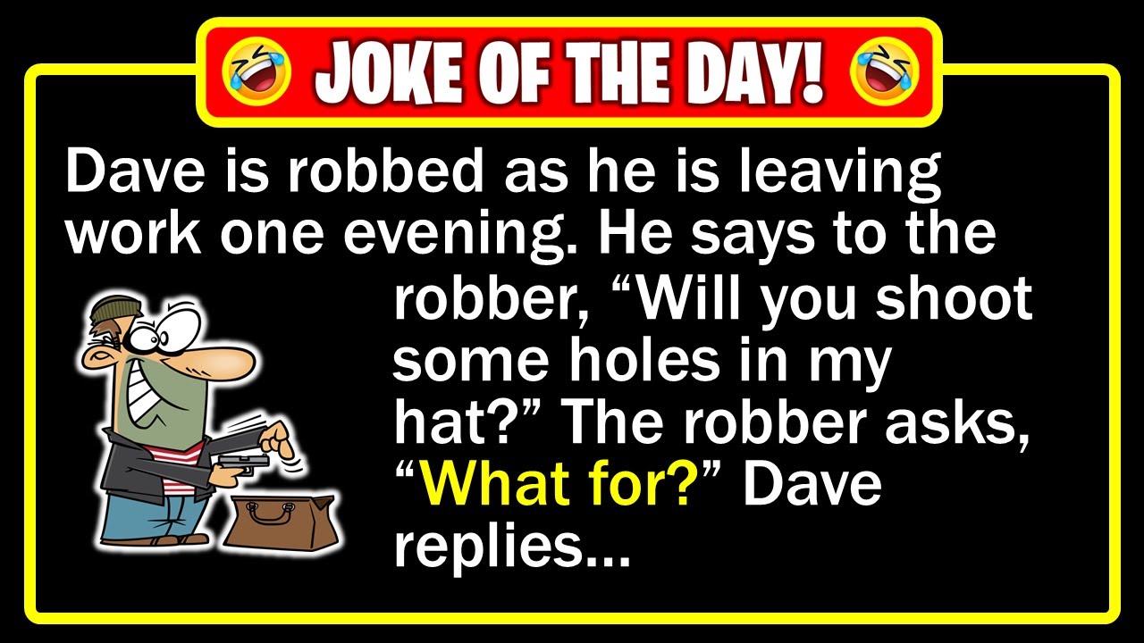 🤣 BEST JOKE OF THE DAY! - Dave is robbed, but his odd requests change everything...| Funny Dad Jokes