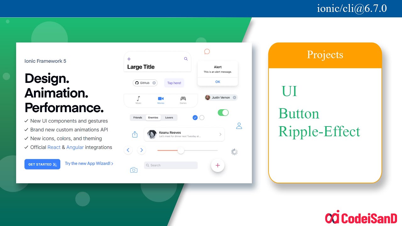 Button ionic 5 UI tutorial