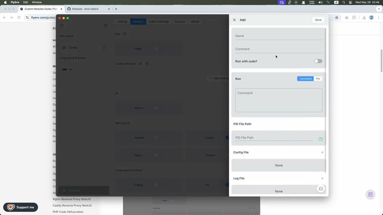 Build Custom etcd Module in 3 Min(Step-by-Step Guide) | FlyEnv Advanced Tutorial