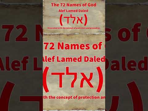 72 Names of God, and brief interpretations in Hebrew #72namesofgod #testimonytv #bible #namesofgod