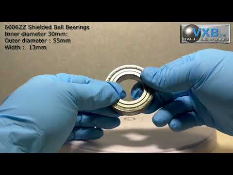 Comparison 30mm inner diameter-Bore-ID bearings 6006ZZ vs 6206-2RS or AKA 6006Z vs 6206RS