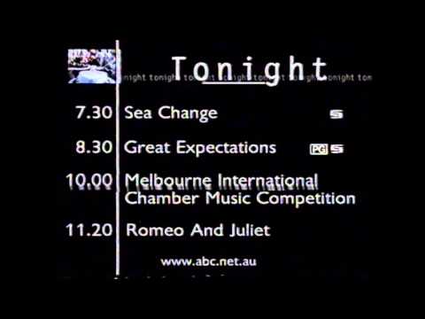 ABC TV - Sunday Night Programme Schedule (25/7/1999)