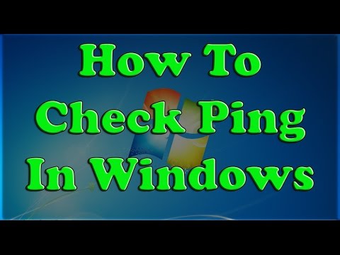 How To Check Ping In Windows 7