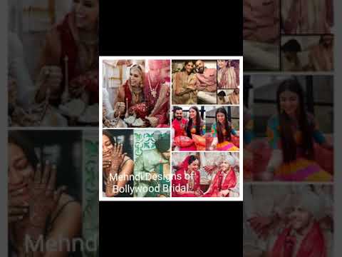 5 Most popular brides of Bollywood & their mehndi designs ✨/ Neha kakkar, deepika padukone, priyanka