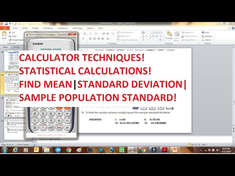 STATISTICAL CALCULATIONS|MODE 3 CALCULATOR TECHNIQUES!