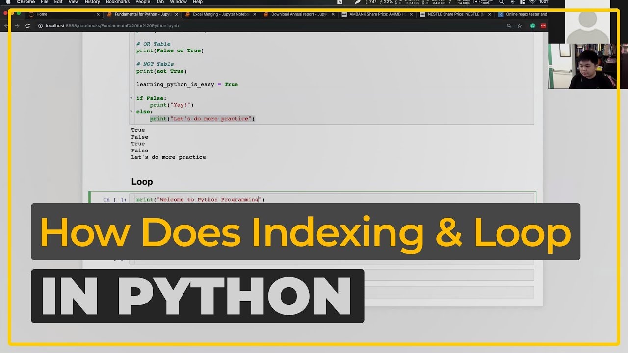 How does Indexing & Loop in Python Programming works