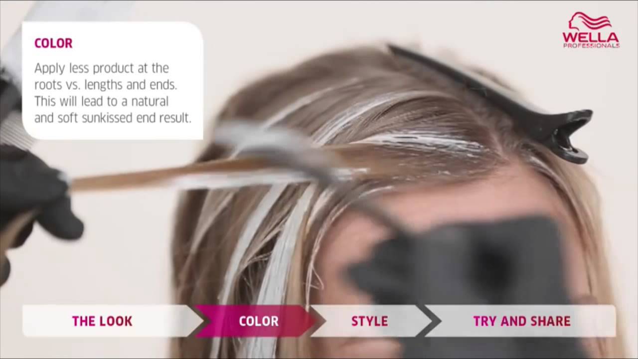Blonde Highlights Freehand How To by Wella Professionals