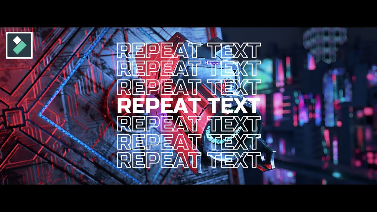 (Filmora 11): Repeat Objects/Text Effect