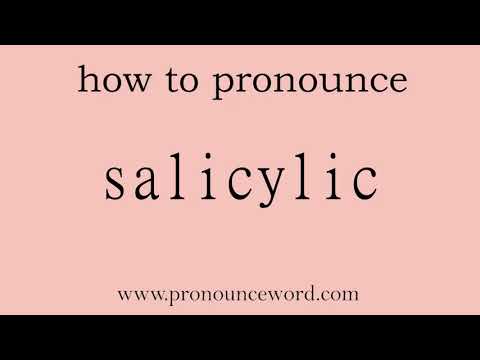 salicylic. How to pronounce salicylic in english (correct!). Start with S. Learn from me.