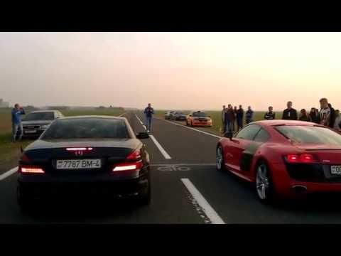 Audi R8 V10 VS Mercedes Benz SL 55 AMG PP PERFOMANCE