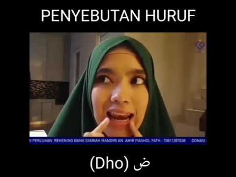 Belajar Penyebutan Makhorijul huruf dho (ض) bersama Kak Nabila Hafidz Indonesia