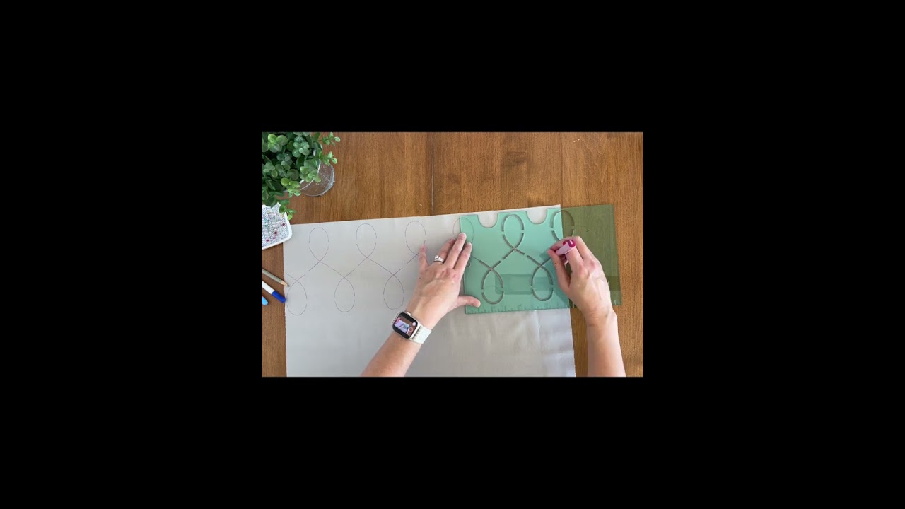 Loop De Loop Modern Quilting Stencil