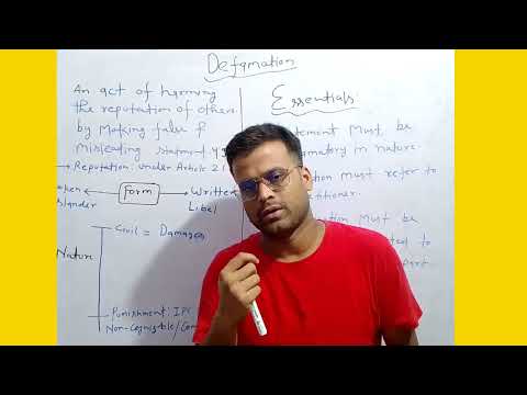 Defamation | 499 of IPC | Criminal Defamation