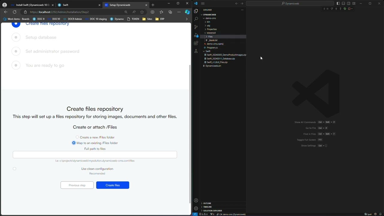 Install DynamicWeb Swift