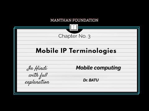 Mobile IP Terminologies, Mobile Node (MN), Care of Address (COA), Correspondent Node (CN)