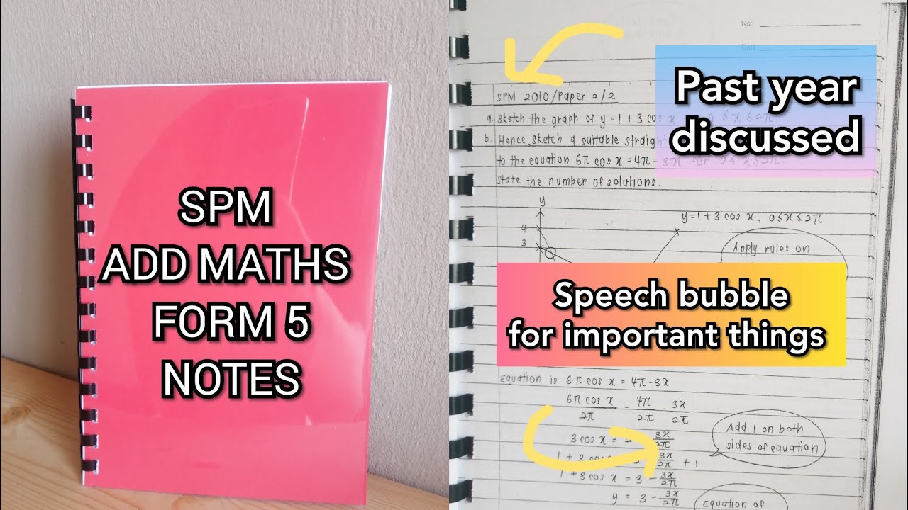 SPM ADD MATHS FORM 5 NOTES (A FLIP-THROUGH AND UP FOR PURCHASE!) | victoriactual
