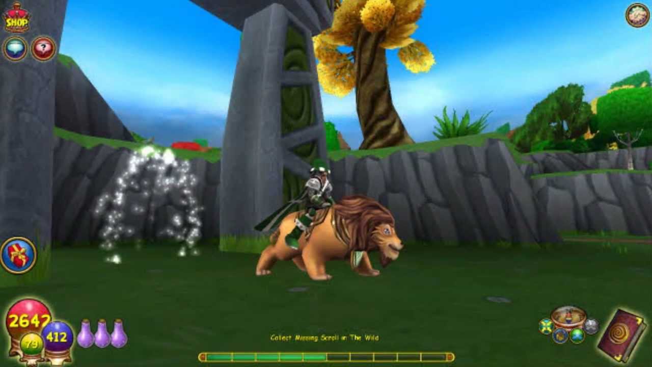 Wizard101 how to find the  missing scroll's