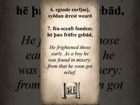 The First Lines of Beowulf in Old English #oldenglish