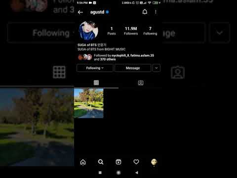 Live SUGA of BTS Instagram followers count to 12m