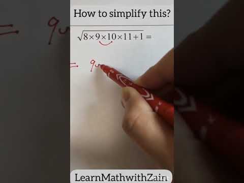 How to simplify this complicated square root | Square Root Trick | Shorts