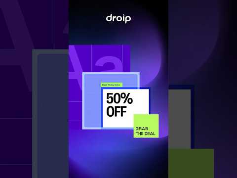 Enjoy 50% OFF Droip This Black Friday!!