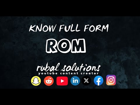 Full Form ROM || What is ROM ||