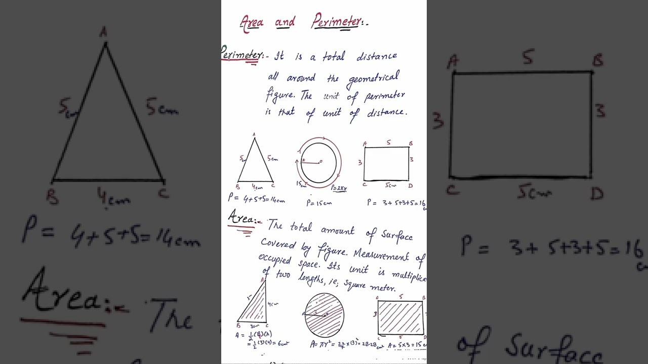 Area and Perimeter