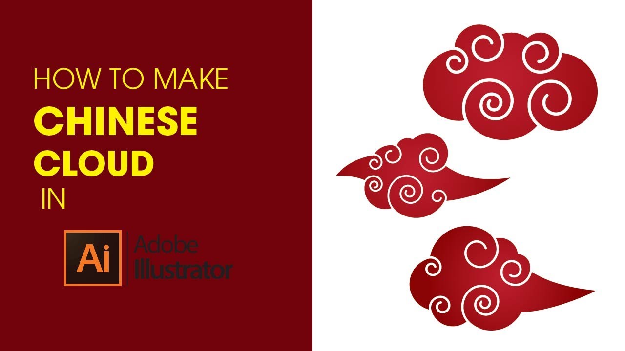 How to make Chinese Cloud in adobe illustrator