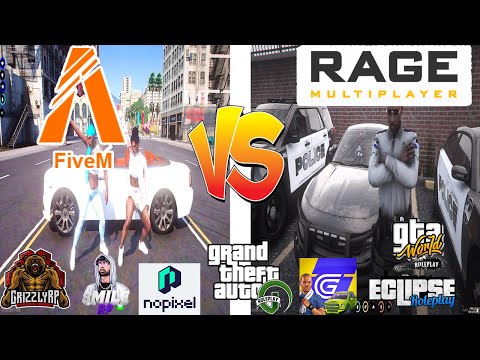 Best 5 *Free* Fivem/Ragemp GTA Roleplay Servers(2022) No Whitelist Servers Grizzley World PT.4