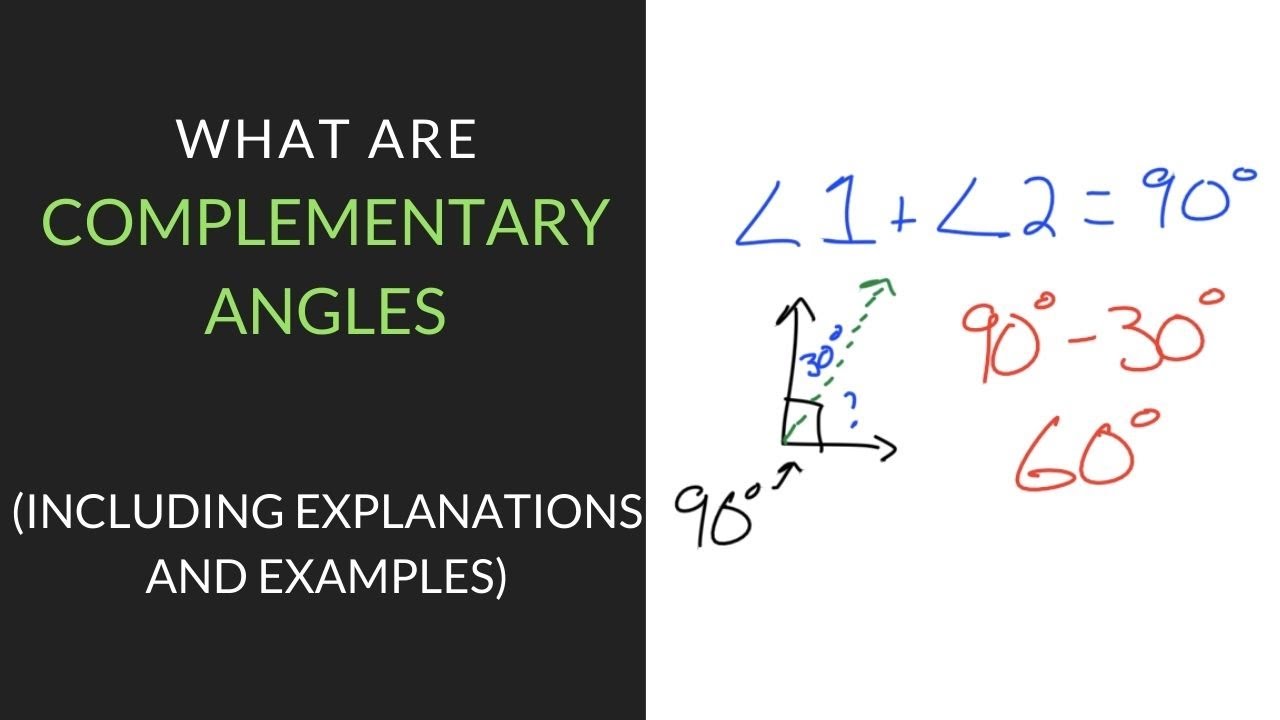 What are Complementary Angles? | 7th Grade | Mathcation com
