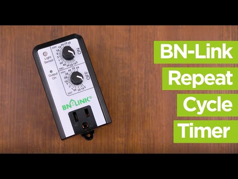 BN-LINK Short Period Repeat Cycle Intermittent Timer- Day, Night, or 24-Hour Operation