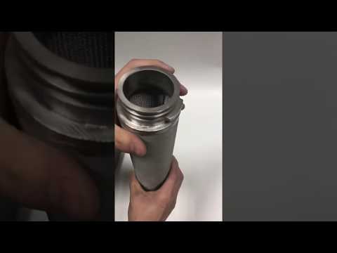 Multi layer stainless steel sintered mesh filter cartridge for water / air / oil Filtration.