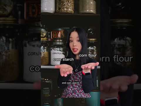 what's the difference between corn flour and corn starch #shorts #cornflour #cornstarch