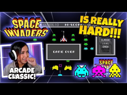 First Time Playing SPACE INVADERS Arcade Retro Classic Gameplay 👾 It's Harder Than It Looks!