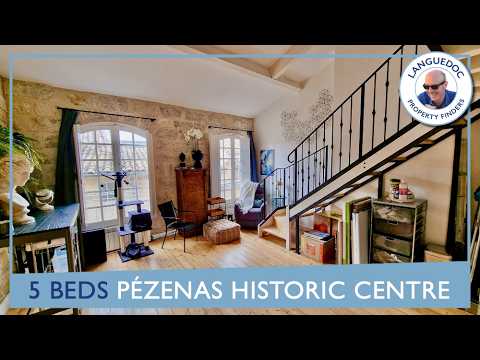 RARE Pezenas Gem! 5 Beds, Roof Terrace, Elegant Duplex in Historic Centre – €450,000 – ref: PEZBEE