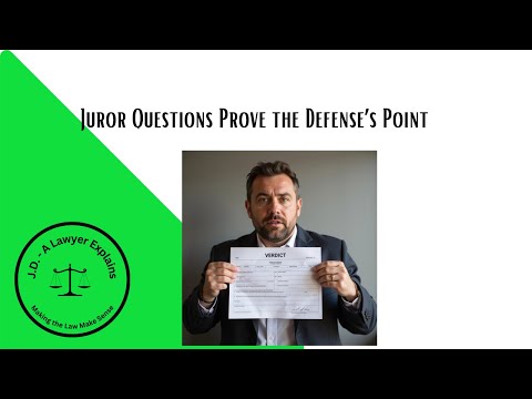 Defense Was Right - The Verdict Form Was Confusing