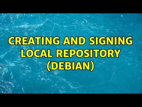 Ubuntu: Creating and signing local repository (debian)