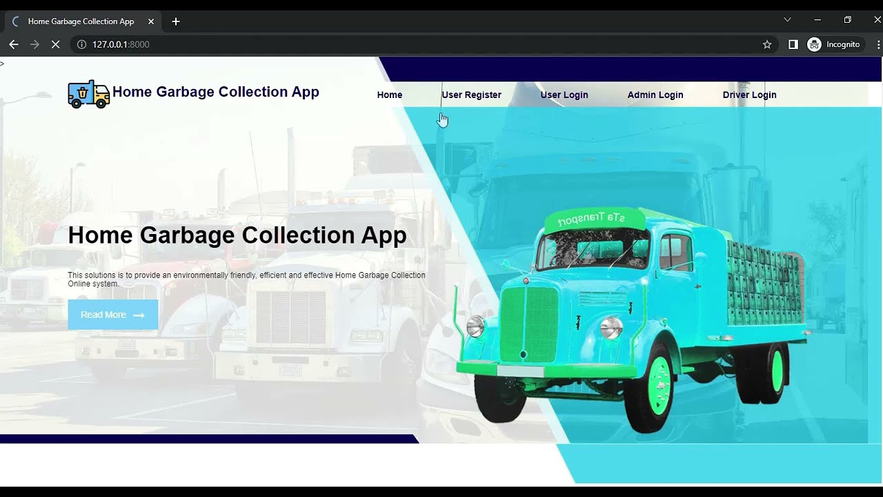 Home Garbage Waste Collection Django Python
