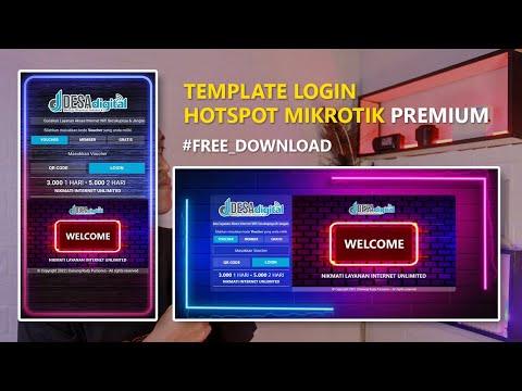 Template Login Page Hotspot Mikrotik Responsive Keren Ringan Premium Terbaru 2022 Free