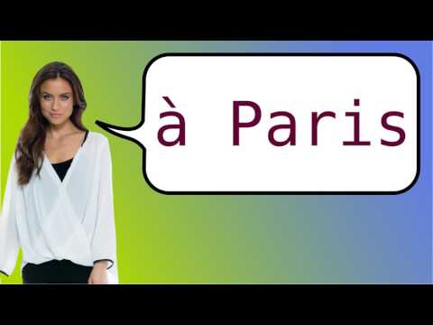 How to say in paris in French?