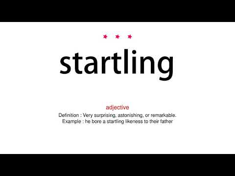 How to pronounce startling - Vocab Today