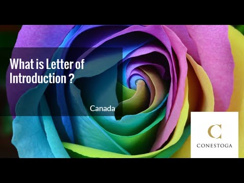 Letter of Introduction | From where to download this | Conestoga college upload LOI