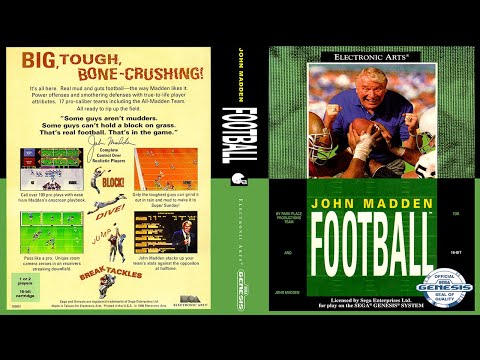 Genesis (007) John Madden Football (1990) Longplay (Park Place Productions)