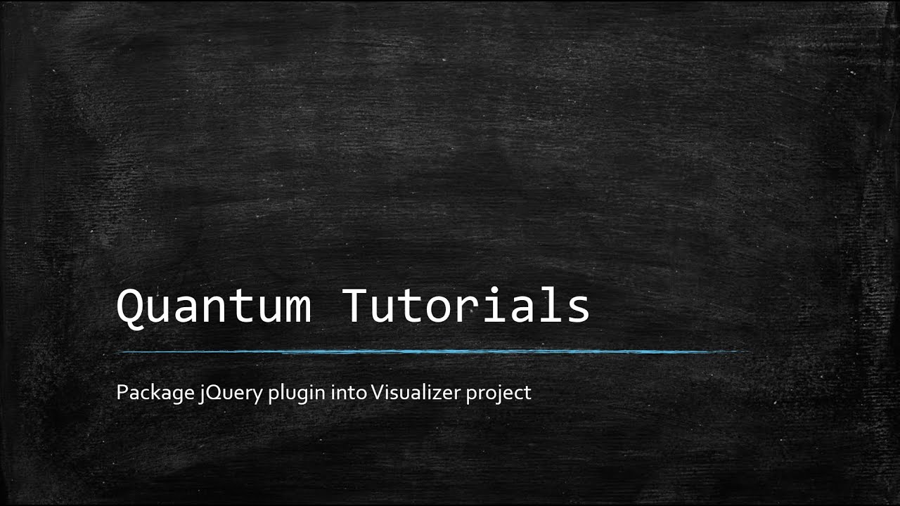 Extensibility - Part#1 - Using jQuery plugin in Visualizer application